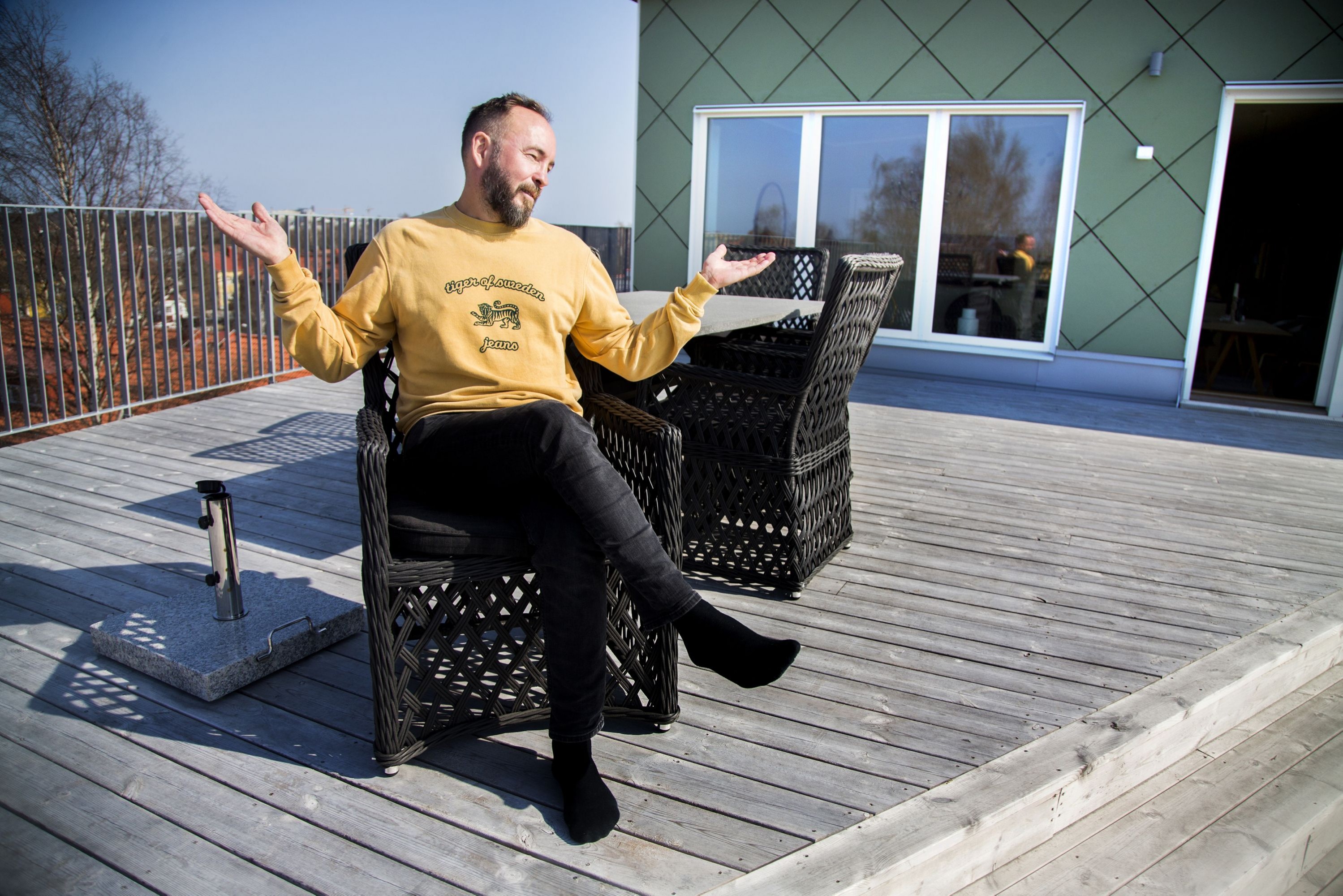 Mikael Nygren visar sitt hem i tv - trots att han aldrig är hemma