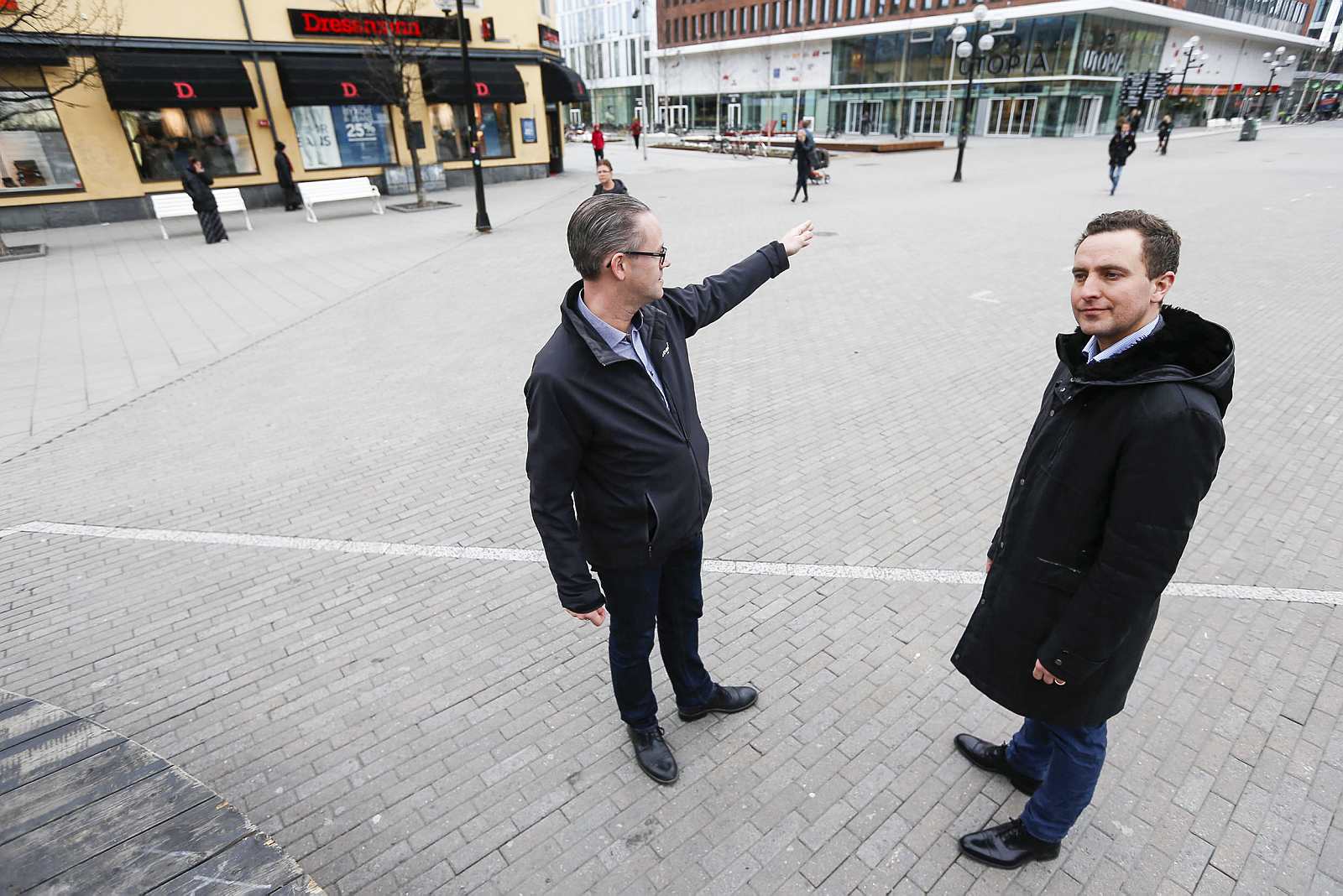 M vill filma folk i centrum