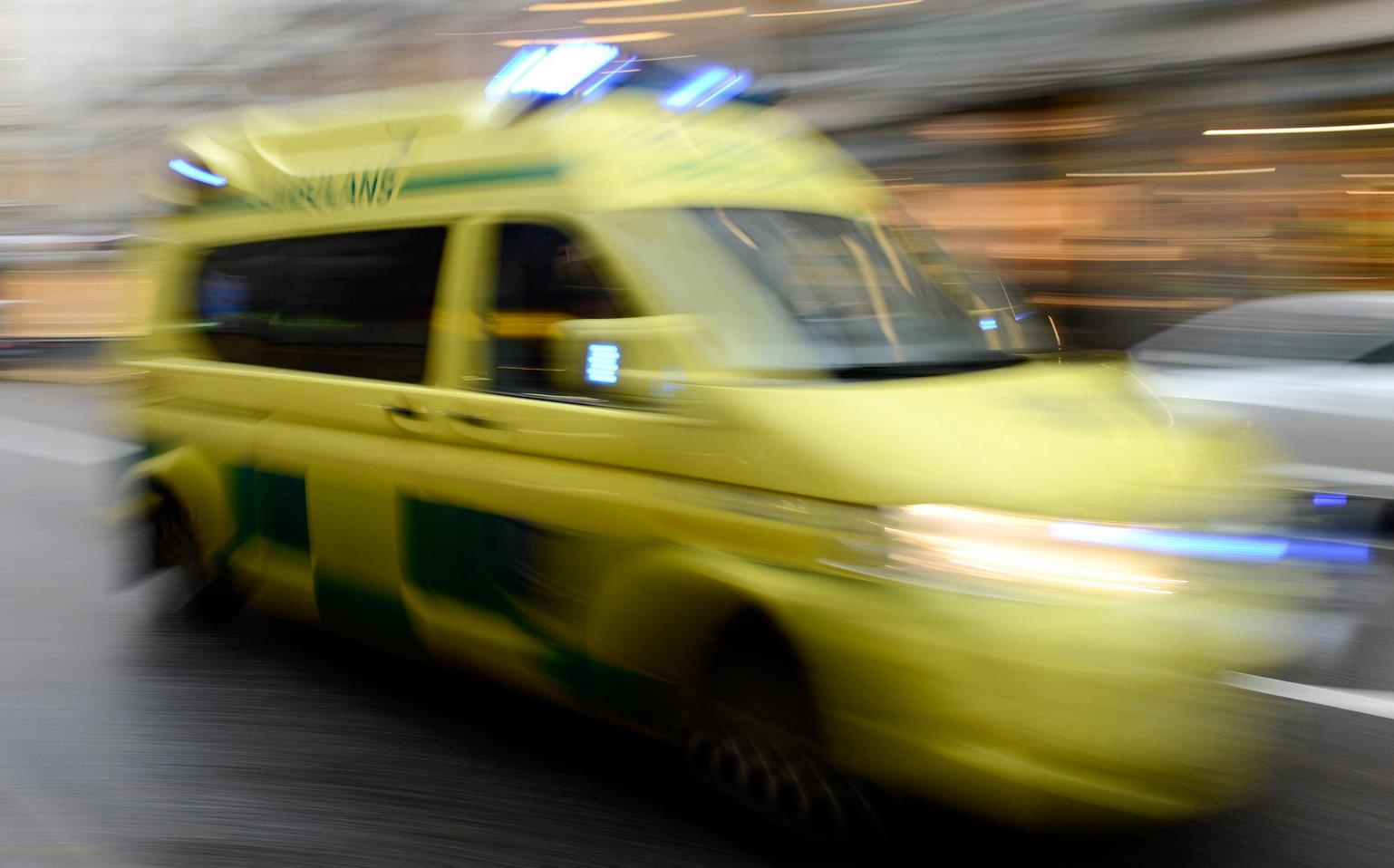 Krockade med ambulans