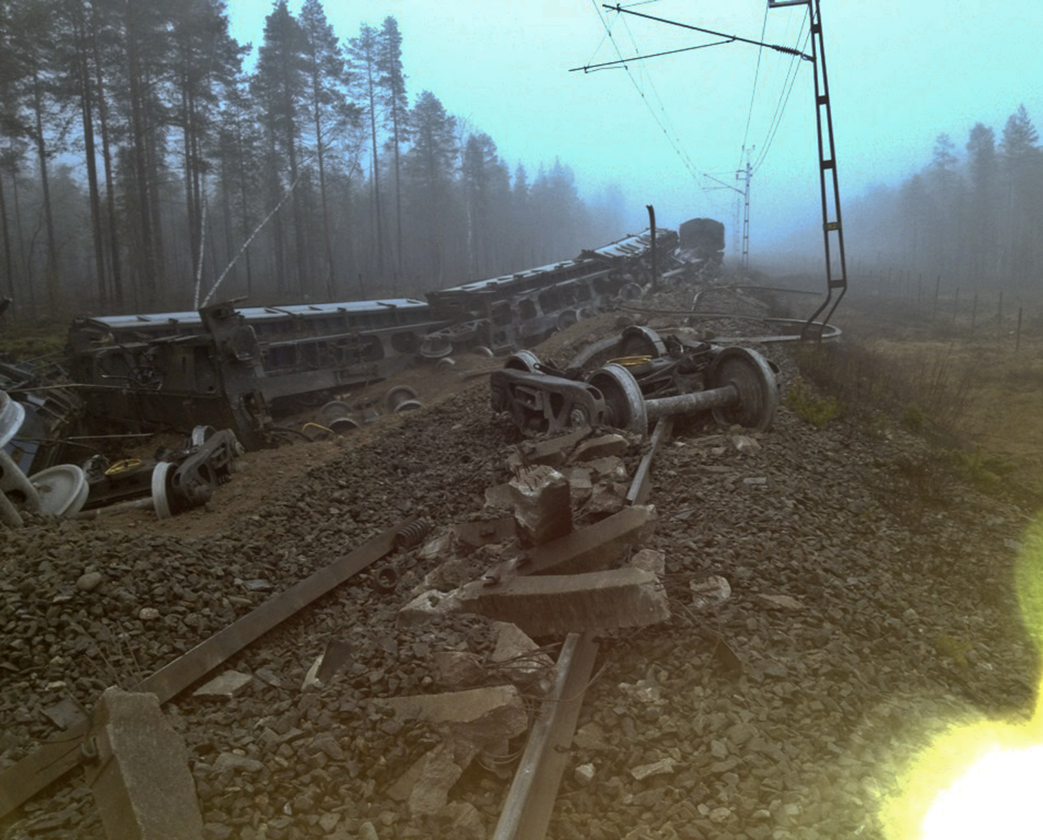 Långt stopp i tågtrafiken