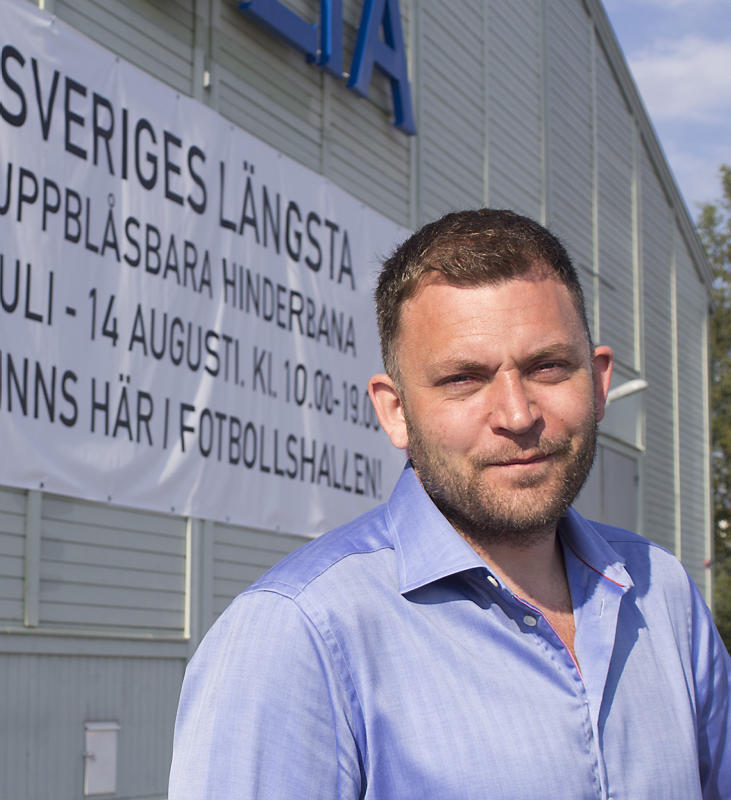 Snabba ryck i Sveriges längsta lufthinderbana