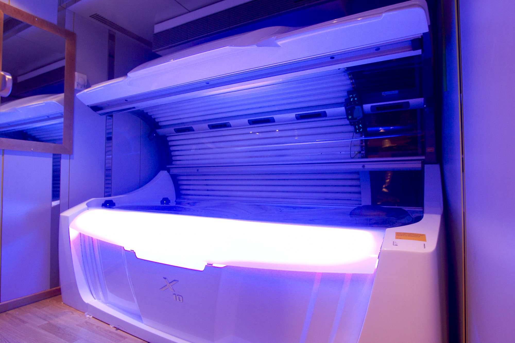 Stal kassan på solarium