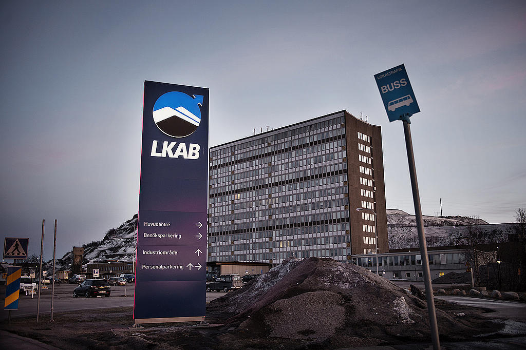 Lastbil välte på LKAB:s område