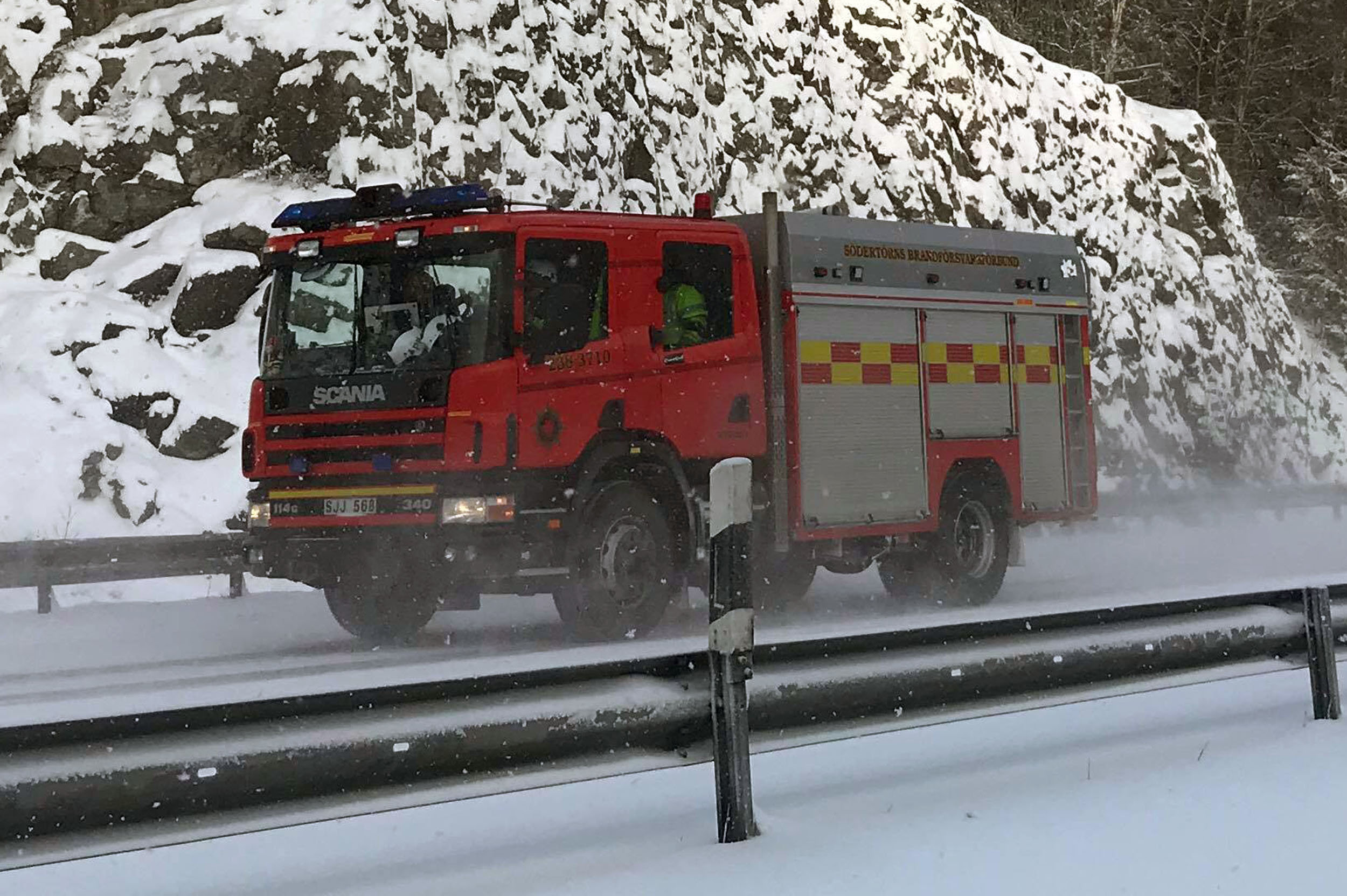 Övertänd stuga norr om Tärnaby