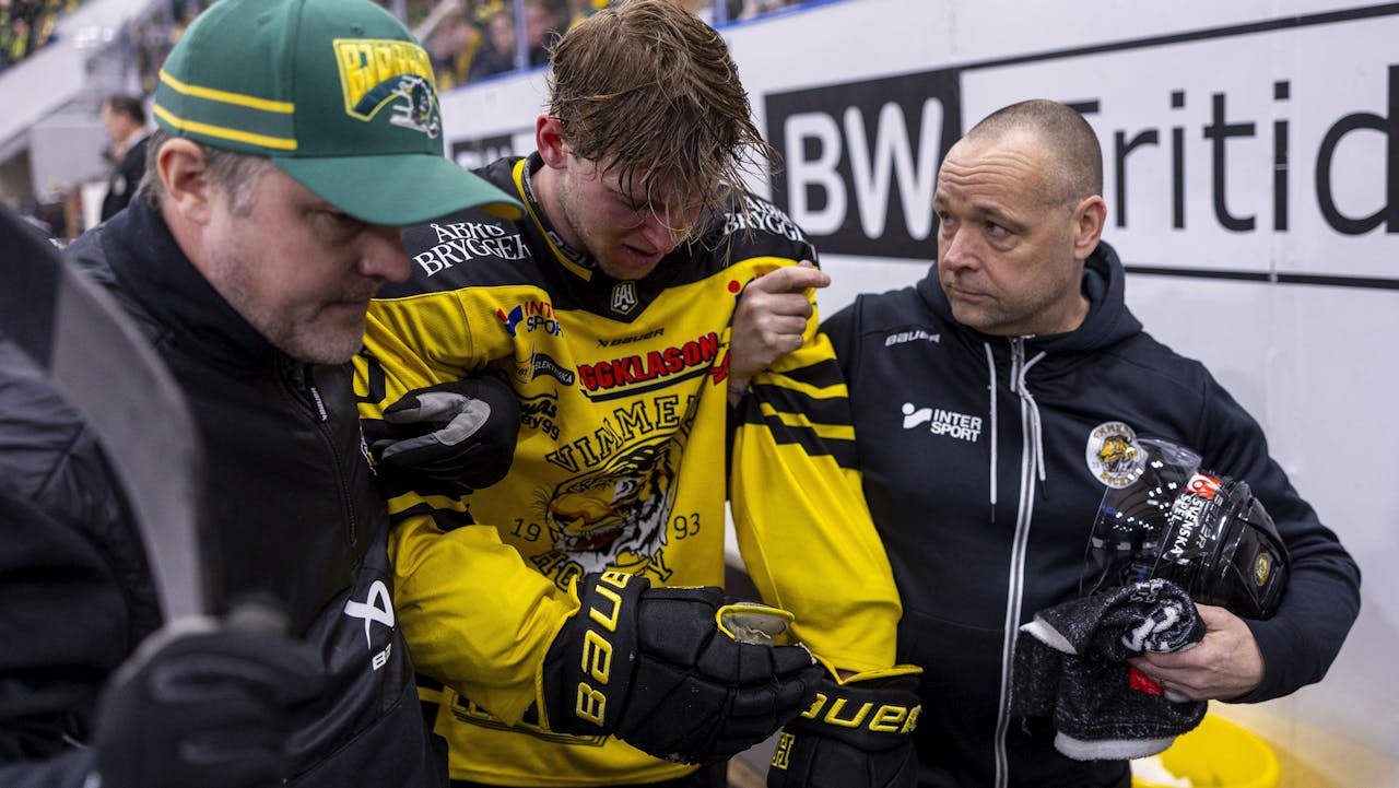 Beskedet efter skadan mot Löven