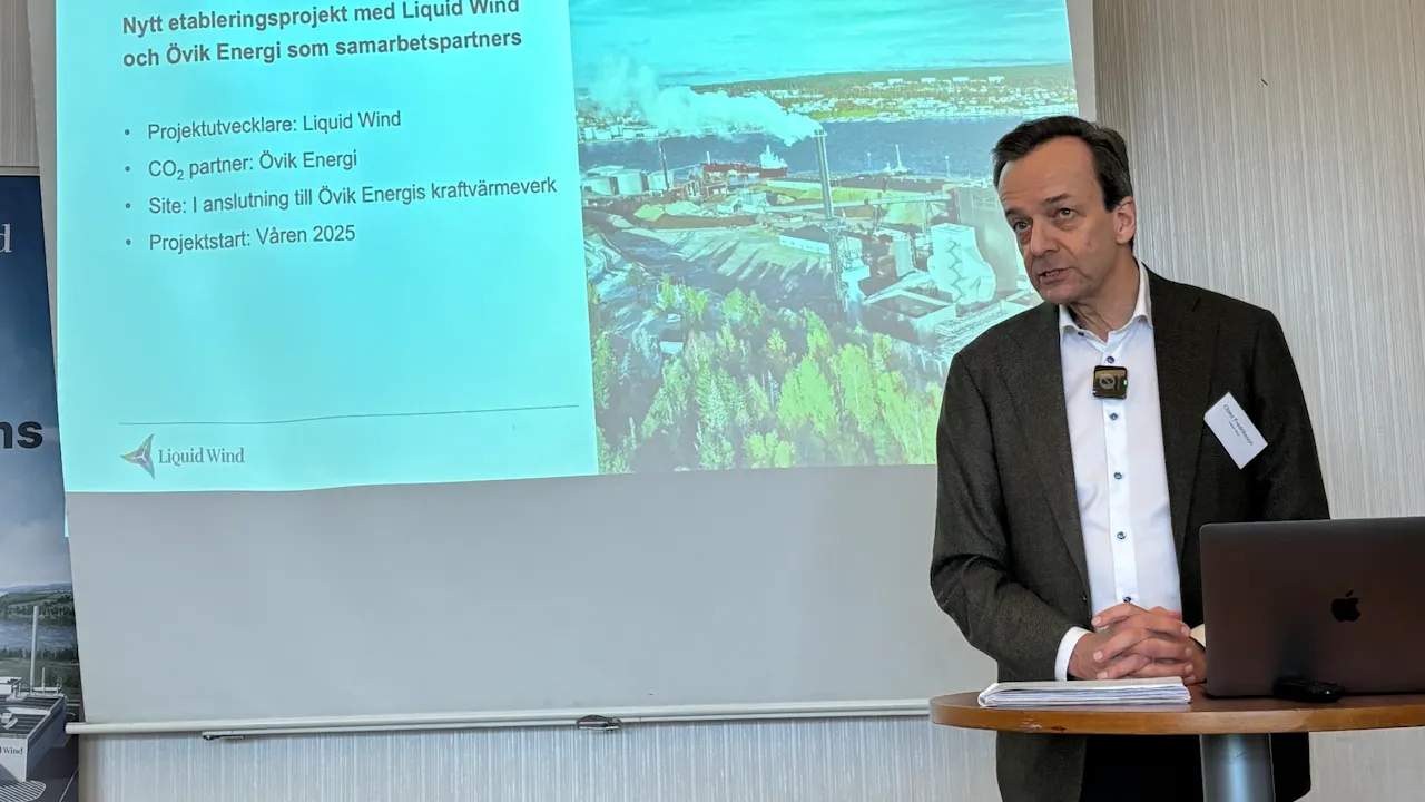 Ny satsning på e-metanol i Örnsköldsvik