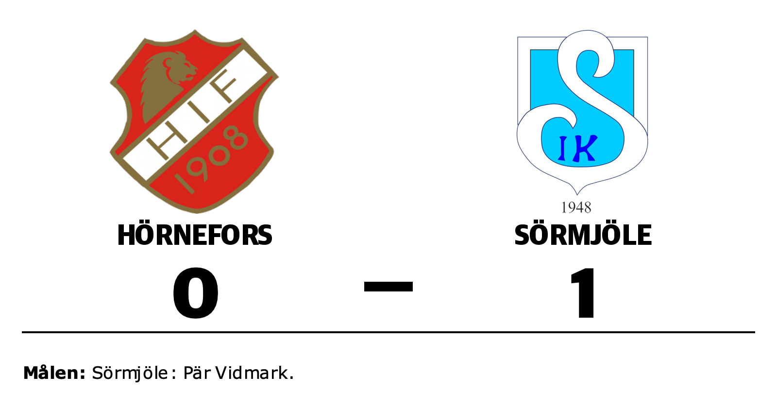 Pär Vidmark matchhjälte för Sörmjöle