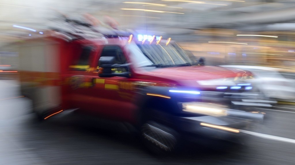 Brand i Holmsund i natt