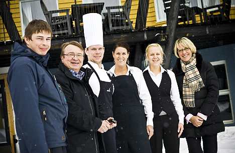 Skiftbyte på hotellet i Borgafjäll