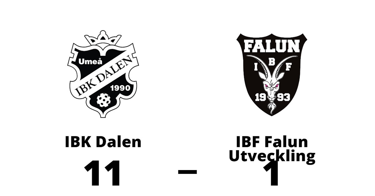 Målfest när IBK Dalen krossade IBF Falun Utveckling Målfest när IBK Dalen krossade IBF Falun Utveckling