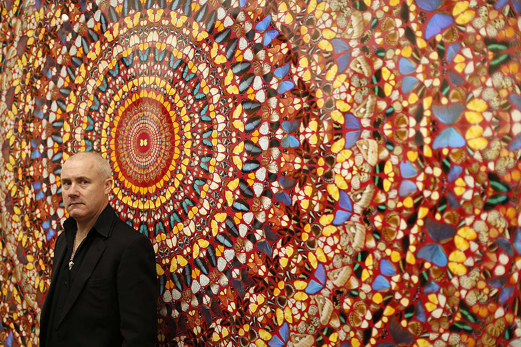Damien Hirst ger bort konst mot fyndig text