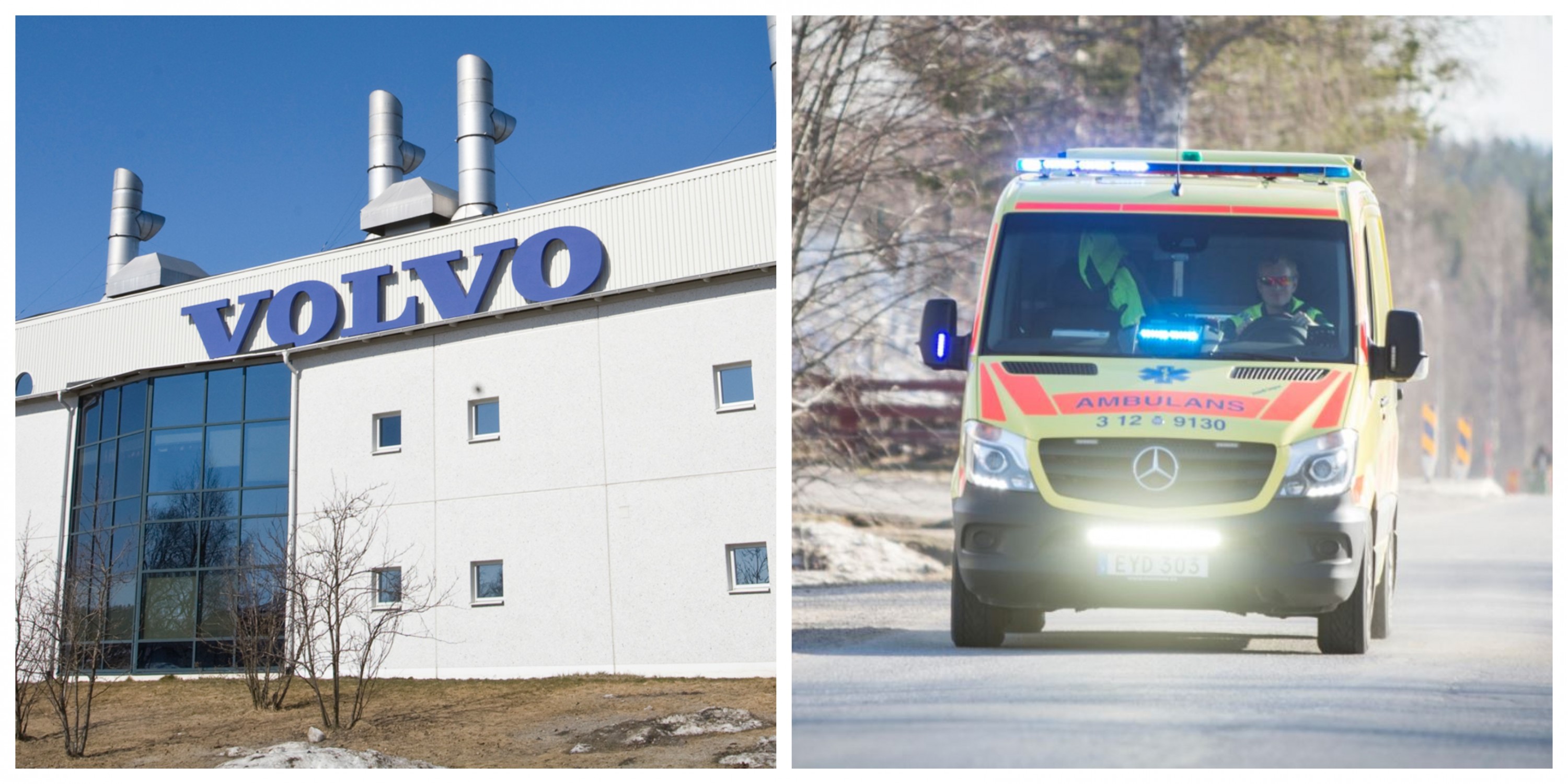 Bröt benet på Volvo i Umeå