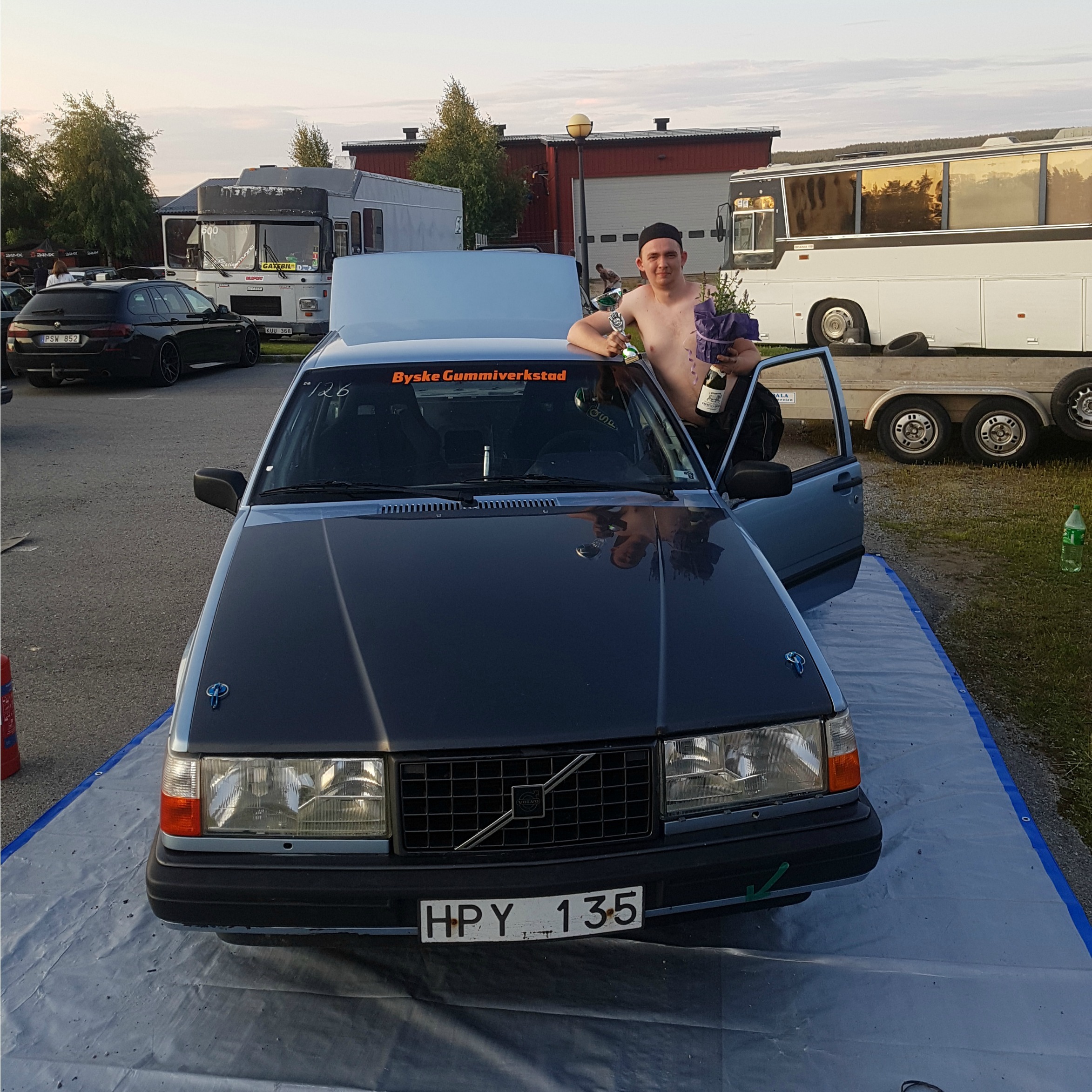 Andra tävlingen någonsin – slog till med pallplats