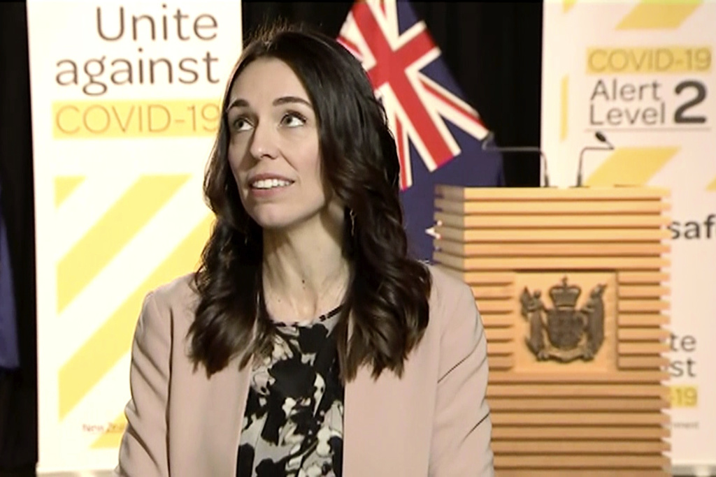 Ardern lät sig inte skakas av skalv