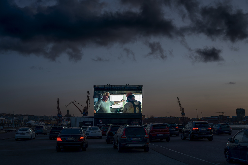 Filmentusiaster såg drive-in-film i Göteborg