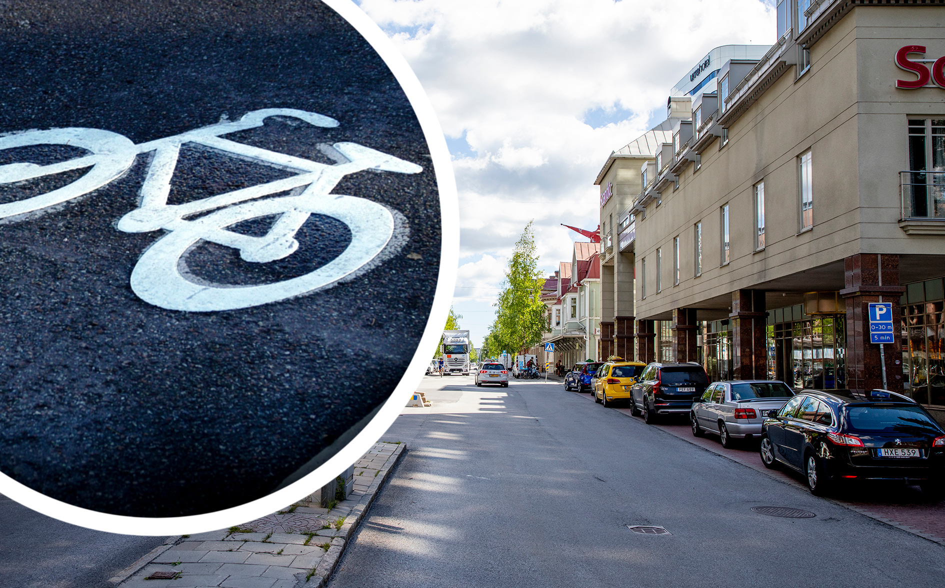 Förslaget: Vill bygga supercykelväg i centrum